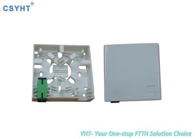 Cina Un colore bianco materiale terminale a fibra ottica di 2 dei porti FTTH della scatola dello Sc dello Sc ABS/pp del disco in vendita