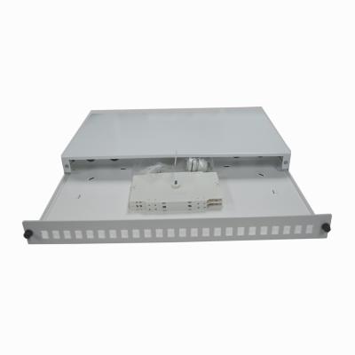 Cina acciaio 1u ODF del quadro d'interconnessione del supporto di scaffale di 19inch 24cores FTTX in vendita