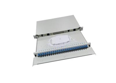 Cina lo Sc a fibra ottica scorrevole SX del quadro d'interconnessione di 19inch ODF 24 o il LC DX ha chiuso 1 cassetta in vendita