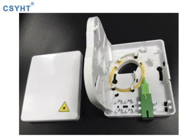 中国 2港のABS FTTH繊維光学の端子箱のFTTH GPONのための視覚の面板の壁のソケット 販売のため