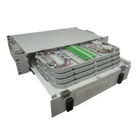 China ODF 2U 19 Inch FTTB Fiber Optic Patch Panel 48 Core SC Adapter for sale
