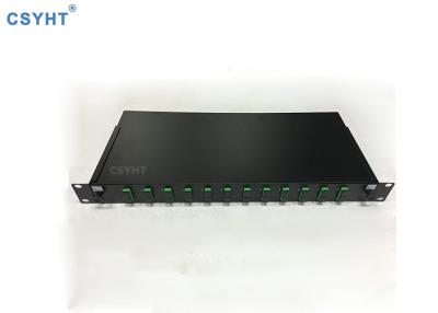 Cina Pagina di distribuzione a 19 pollici della fibra ottica di 1U 24FO FDF con il porto duplex dell'adattatore dello Sc 12 in vendita