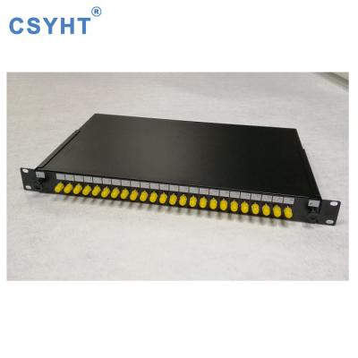China Kern SC/FC/ST/LC des Gestell-Berg-verstärkender Faser-Optikschalttafel-Beendigungs-Kasten-12-48 zu verkaufen