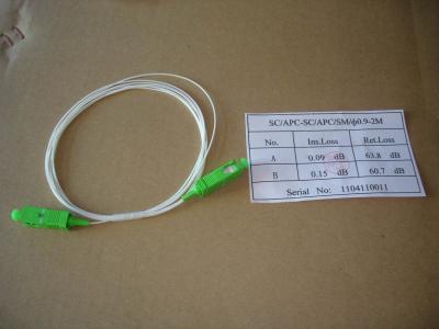 Cina Cavo di toppa a fibra ottica semplice di LSZH Sfp SC/APC alla lunghezza monomodale di SC/APC 3m in vendita
