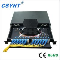 China Angled Adapter Rack Mount Fiber Patch Panel for sale
