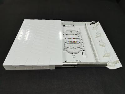 Cina L'adattatore dello Sc della plastica 1U 24 Ports lo scivolamento del quadro d'interconnessione a fibra ottica 19' supporto di scaffale 24Cores ODF in vendita