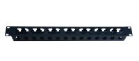 China Cable Management Panel 19 Inch 1U patch panel fiber optic 1U cable management for sale