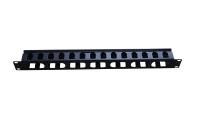 China Cable Management Panel 19 Inch 1U patch panel fiber optic 1U cable management for sale