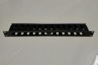 China Cable Management Panel 19 Inch 1U patch panel fiber optic 1U cable management for sale