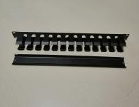 China Cable Management Panel 19 Inch 1U patch panel fiber optic 1U cable management for sale