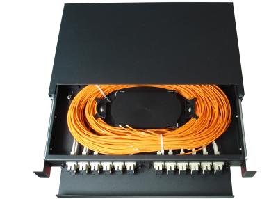 Cina 24 porti che fanno scorrere tipo quadro d'interconnessione & recinzione a fibra ottica del supporto di scaffale OFDF in vendita