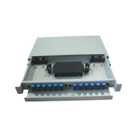 China Sliding IP32 48FO Fiber Termination Patch Panel 24port for sale