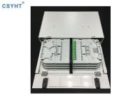 China ODF 2U 19 Inch FTTB Rack Mount Patch Panel 48 Core SC Adapter FTTX for sale