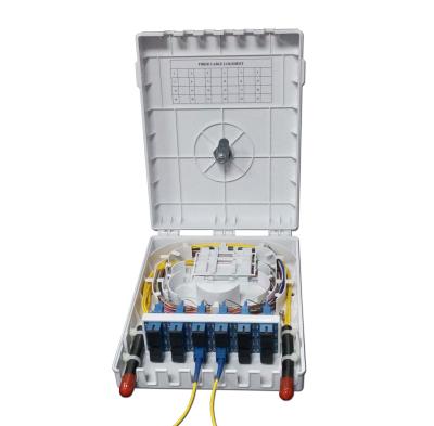 Cina IP22 contenitore terminale a fibra ottica di SpA 24cores FTTH dell'ABS 1*8 in vendita