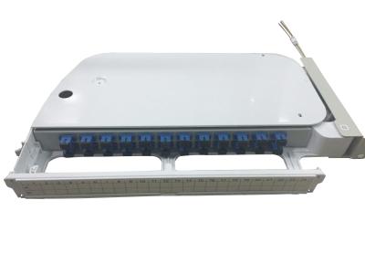 Cina Recinzione a 19 pollici del supporto di scaffale del quadro d'interconnessione dell'ABS 24SC FTTB 1U CATV FTTH in vendita