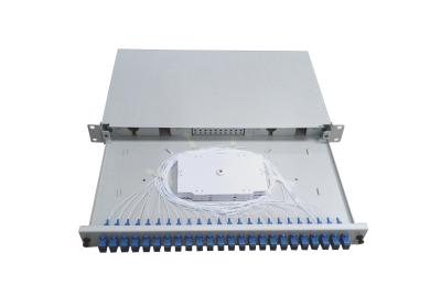 中国 12FOラック マウント1u 24fibersの接続のパッチ盤 販売のため