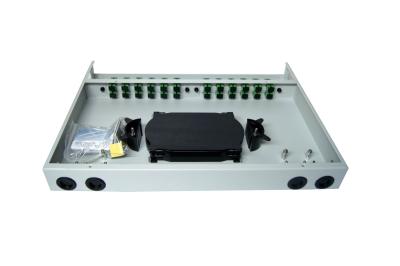 Cina FTTX 1u 19inch 24cores ha riparato il quadro d'interconnessione montato CATV in vendita