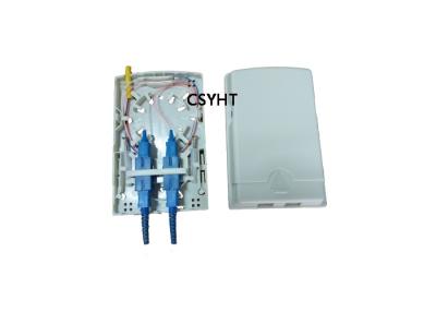 Cina 2 mini sbocco bianco materiale di colore FTTH dell'ABS pp dei porti con l'adattatore dello Sc in vendita