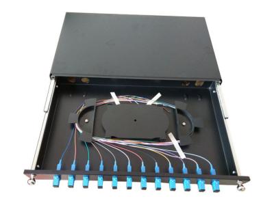 中国 ラック マウントFTTB 24fケーブルの末端のパッチ盤CATV 販売のため