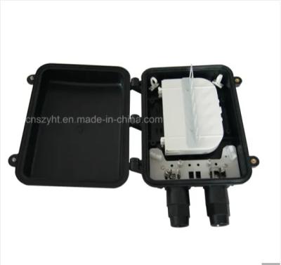 Cina FTTB Plastic 24 CORES BLACK COLOR Horizantal Fiber Optic Closure ABS in vendita