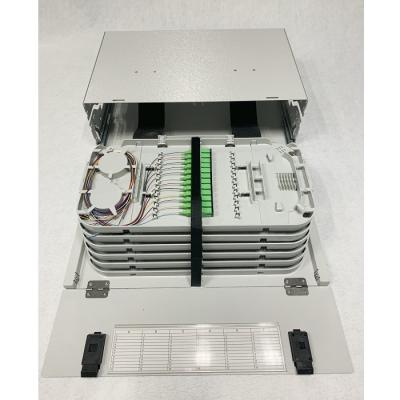 Cina 4U a 19 pollici estraggono le fibre a fibra ottica della scatola di distribuzione ODF 96 in vendita