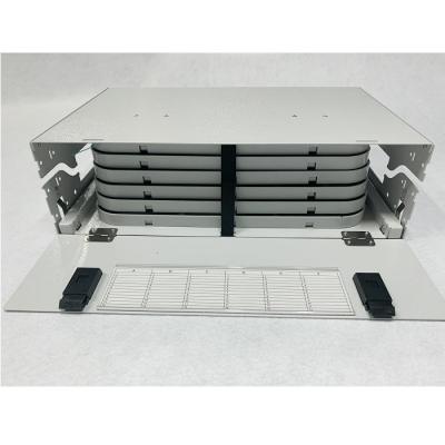 Cina SpA del duplex 1x8 di LC del quadro d'interconnessione del supporto di scaffale 72FO con lo scivolamento dei vassoi in vendita