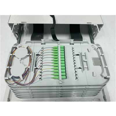Cina SpA del duplex 1x8 di LC del quadro d'interconnessione del supporto di scaffale 72FO con lo scivolamento dei vassoi in vendita