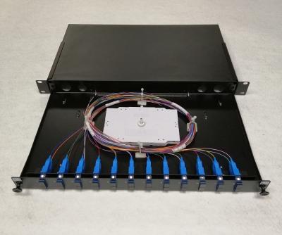 Cina 12F scorrevole 19 pollici di quadro d'interconnessione a fibra ottica ODF-RS-240 in vendita