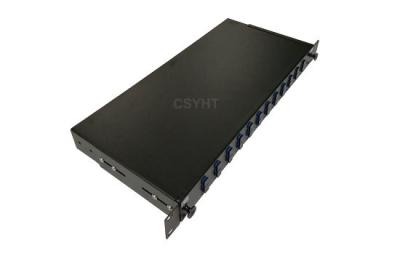 Cina Il nero lamina a freddo 1U d'acciaio 24FO FDB 19inch ODF-RS-205 per le telecomunicazioni di FTTH GPON CATV in vendita