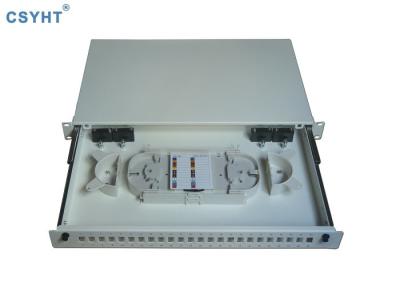 Cina quadro d'interconnessione di fibra OTTICO del CASSETTO A 19 POLLICI FTTH dei porti del supporto di scaffale 1U 24 in vendita