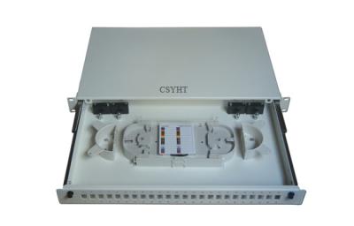 中国 FTTX GPON CATVのテレコミュニケーションの24の繊維19のinchRackによって取付けられる繊維光学のパッチ盤ARS24BMの使用 販売のため