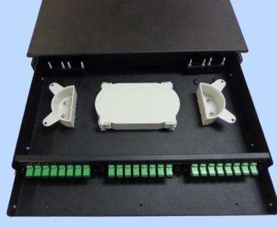 Cina 24 48 scatole di distribuzione a fibra ottica del supporto di scaffale della st dello Sc FC LC del quadro d'interconnessione del centro ODF in vendita