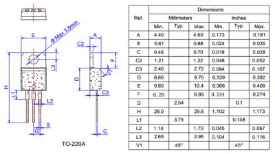 China High commutation triac AnBon AT24A-800 with strong shock load and electromagnetic interference resistance for sale