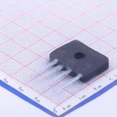 China Single Phase 8 Amp Glass Passivated Bridge Rectifier DIODES GBU8005 with Low Reverse Leakage Current for sale