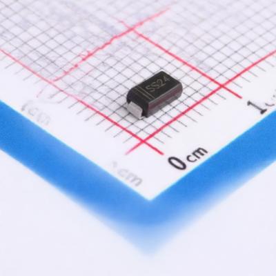 China Surface Mount 2A Schottky Barrier Rectifiers ElecSuper SS24 with Low Reverse Leakage and High Surge Current for sale