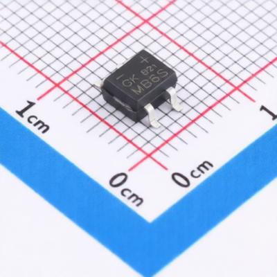 China Printed circuit board rectifier GOODWORK MB6S with 0.8 ampere forward current and molded polarity symbol on body for sale