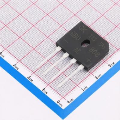China Single phase 8 Amp bridge rectifier GBU808 designed for operation and low leakage current in devices for sale