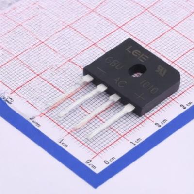 China Single Phase Bridge Rectifier LGE GBU1010 Featuring Glass Passivated Junction and 200 Amp Peak Surge for sale