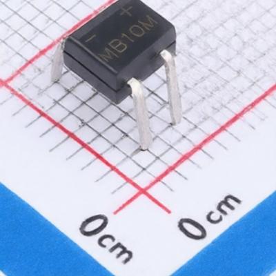 China Glass Passivated Bridge Rectifier LangJie MB10M Single Phase Half Wave Rectifier with 0.8 Amp Current for sale