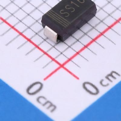 China Surface mount Schottky diode LangJie SS16 with MIL STD 750 lead solderability and UL 94V0 plastic package for sale