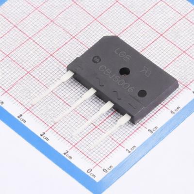 China Glass passivated bridge rectifier LGE GBJ5006 designed for 50 ampere maximum average forward current for sale