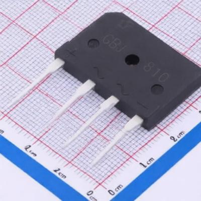 China Glass Passivated Bridge Rectifier LGE GBJ810 Designed for Single Phase Half Wave Power Rectification for sale