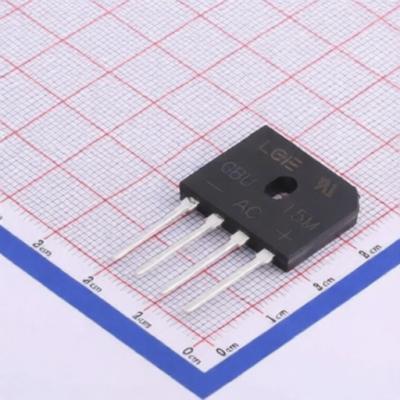China Silicon Bridge Rectifier LGE GBU15M with 1000 Volt Peak Reverse Voltage and 15 Amp Forward Current for sale