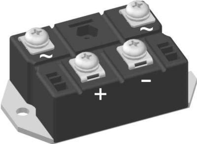 China Littelfuse IXYS VBO130-12NO7 standard rectifier module with 200 amp RMS current rating per terminal for sale