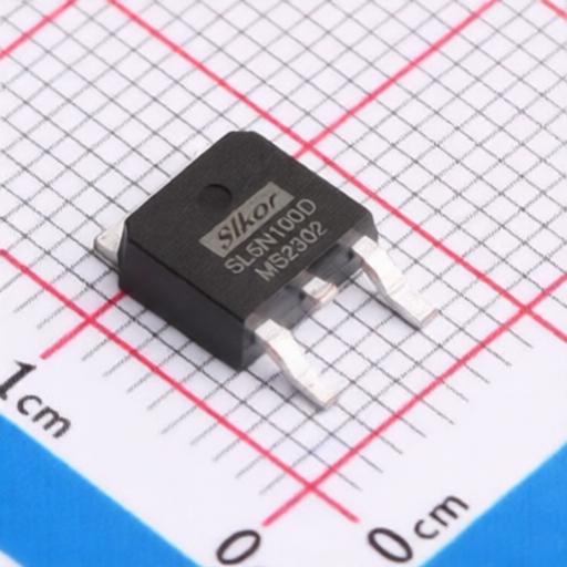 Quality Power MOSFET SLkor SL5N100D featuring 1000V breakdown and less than 4.2 milliohm on resistance rating for sale