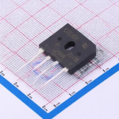 China Glass Passivated Bridge Rectifier VISHAY GBU6K-E3/45 Single Phase High Surge Current for PCB Mounting for sale