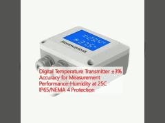 Transmisor de temperatura digital ± 3% de precisión para el rendimiento de medición-humedad a 25oC IP65/NEMA 4 Protección