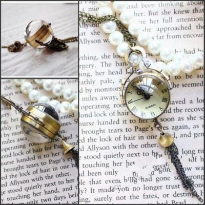 China Forme a vintage los collares pendientes reloj de bolsillo esférico con la cadena en venta