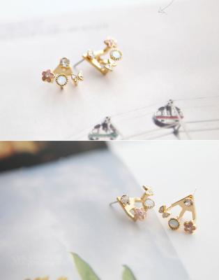 China Mujeres de la joyería de la moda shinning el pendiente del perno prisionero del diamante en venta