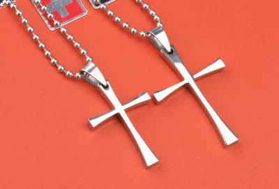 China Forme a joyería de los pares el acero inoxidable los collares pendientes de la cruz del collar en venta